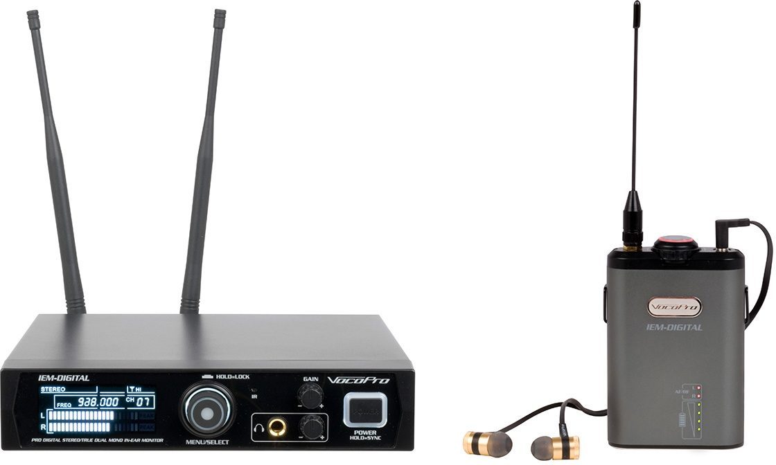VocoPro IEMDigital Digital Stereo IEM In-Ear Monitor Headphone System ...