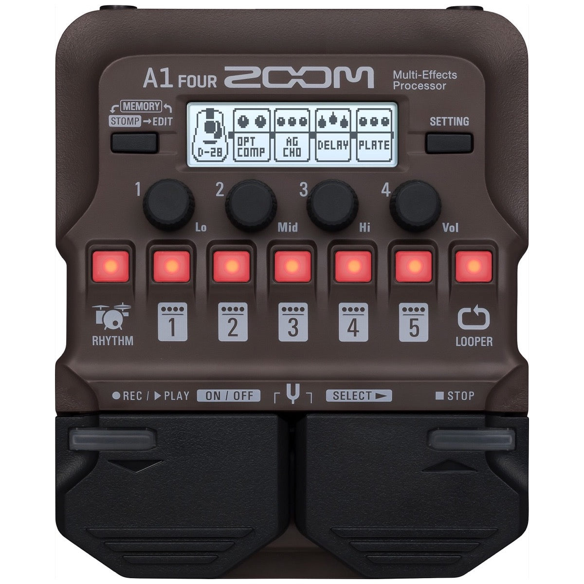 Zoom A1-FOUR Acoustic Multi-Effects Pedal – Same Day Music