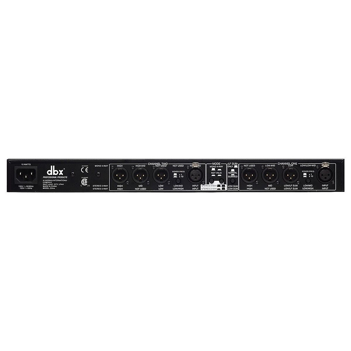 dbx 234XS Crossover, Stereo 2-Way, 3-Way and Mono 4-Way – Same Day Music