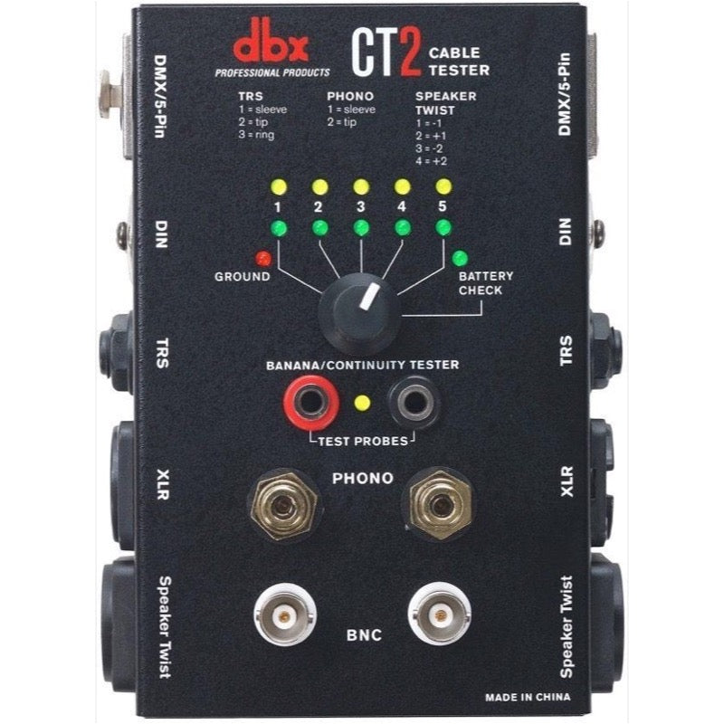 dbx CT2 Audio and DMX Cable Tester – Same Day Music