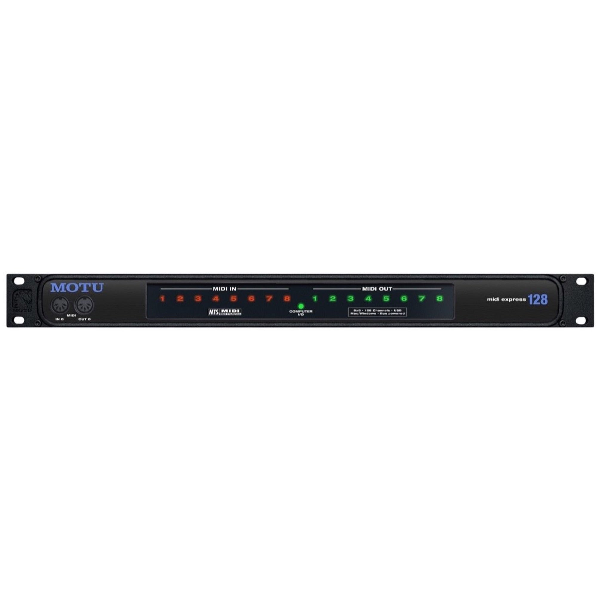 MOTU MIDI Express 128 8x8 USB MIDI Interface – Same Day Music
